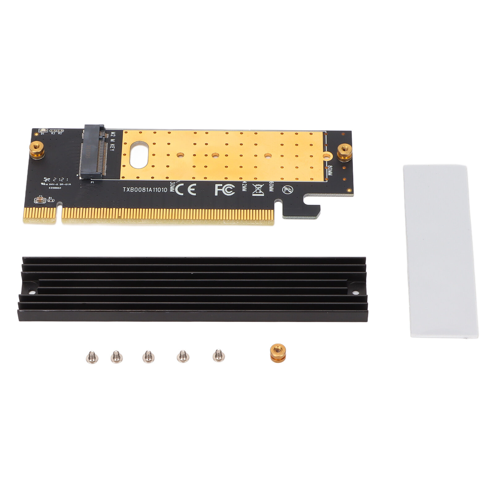 M.2 к PCIe Adapter 8GB/S SPEED PCIE X16 Слот 2280/2260/2242/2230 M.2 Адаптер с радиаторами для Windows for Linux