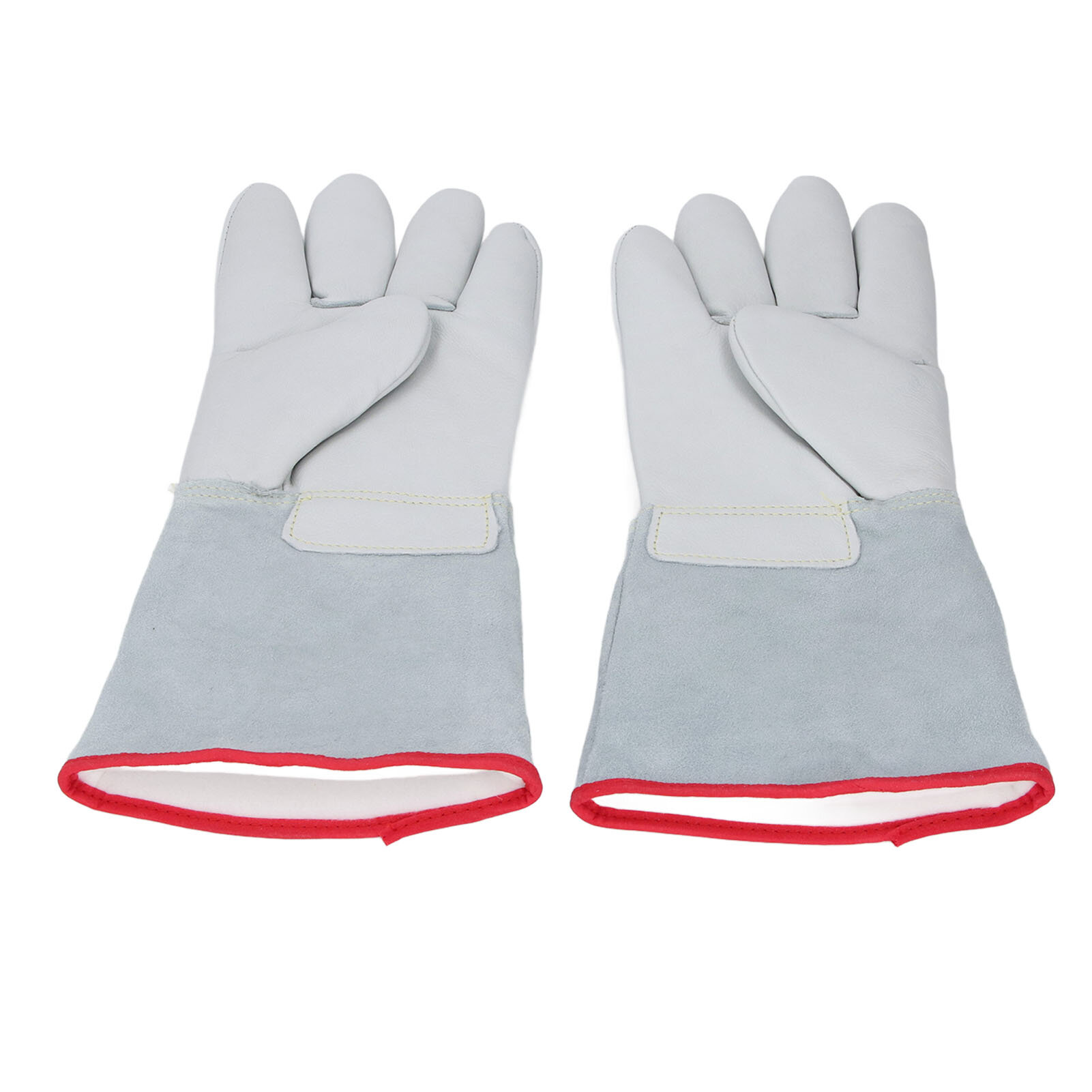 Пар перчаток антифризные из кожи усиленной, длиной 31 см, для работы с жидким азотом и сухим льдом, защиты от низких температур