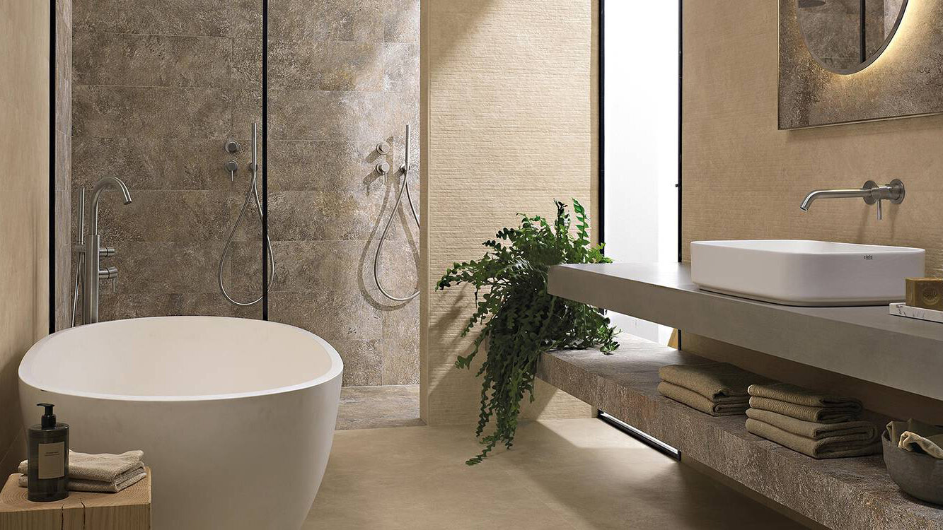 Керамогранит Fap Nobu Row Beige Matt 50x120 fRXP под камень матовая морозостойкая