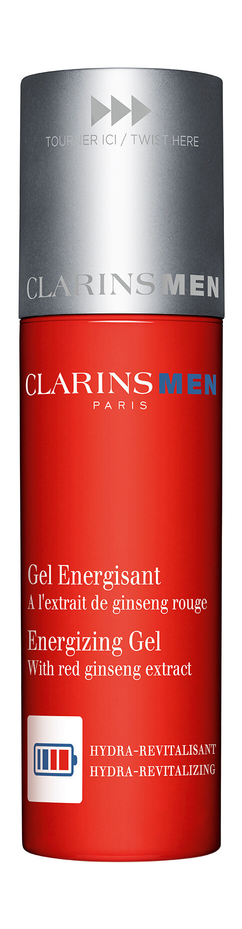 CLARINS Men Gel Energisant Гель для лица тонизирующий, устраняющий следы усталости, 50 мл