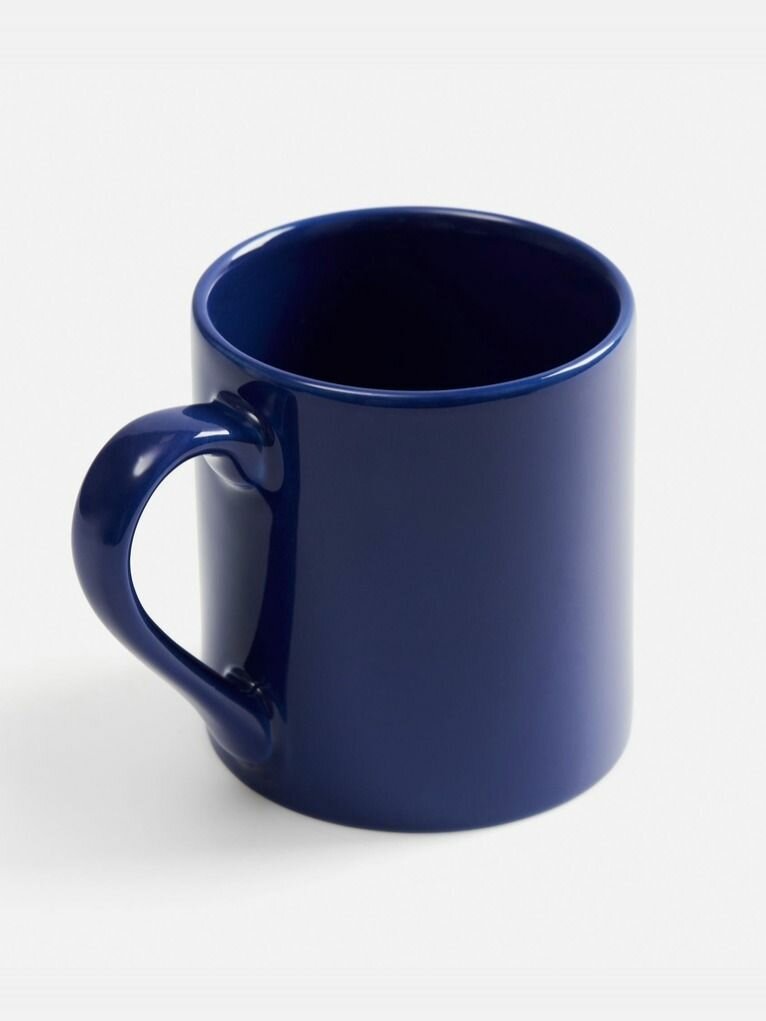 Кружка для чая и кофе керамическая 300 мл, чашка глянцевая подарочная, Molti, Koisi, синяя