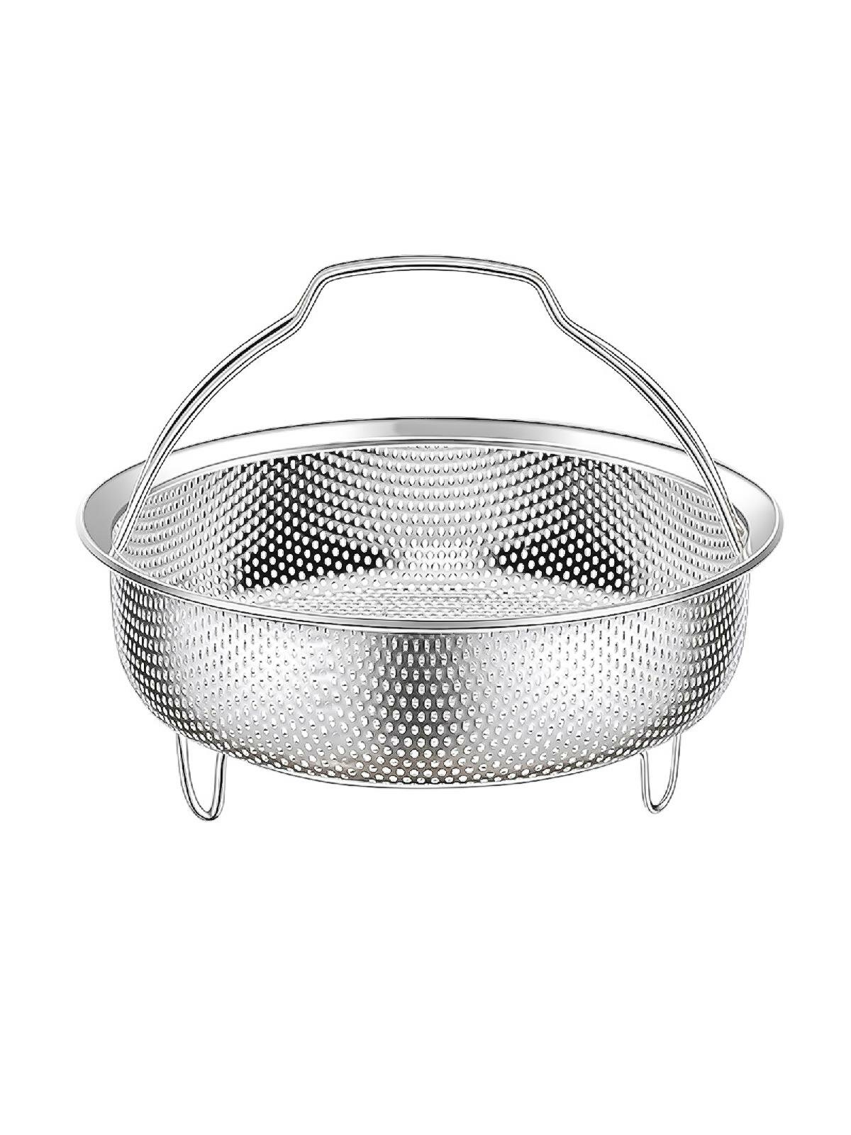 Корзина для пароварок для приготовления пищи из нержавеющей стали, подставка для приготовления на пару с ручкой