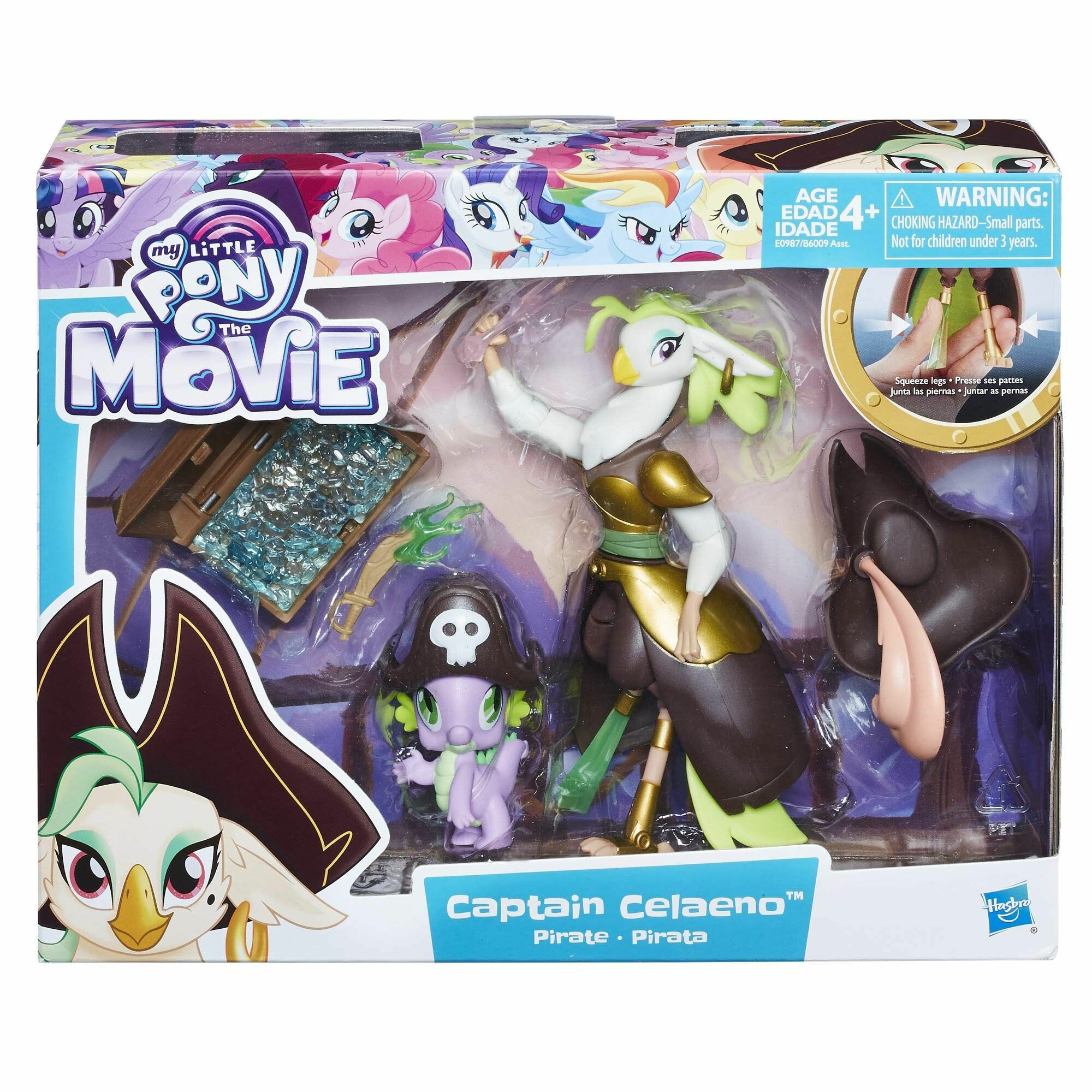 Hasbro My Little Pony The Movie Captain Celaeno / Мой Маленький Пони - Фильм / Детская игрушечная фигурка