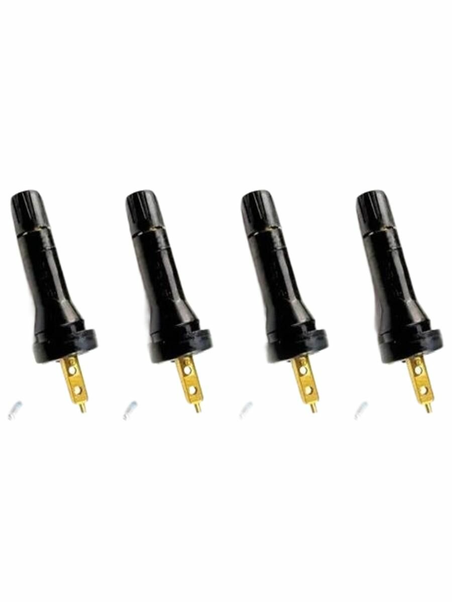 4250C275 Вентили для шин под датчиков давления в шинах TPMS черные, Комплект 4шт, норм, TPMS-31