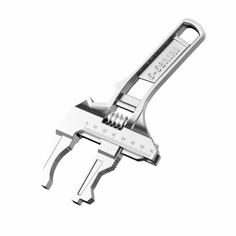 Разводной ключ 6-68 мм, Подходит для установки смесителей в ванной и т. п.