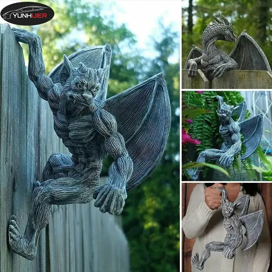 Ограда из драконьих крыльев и горгулий