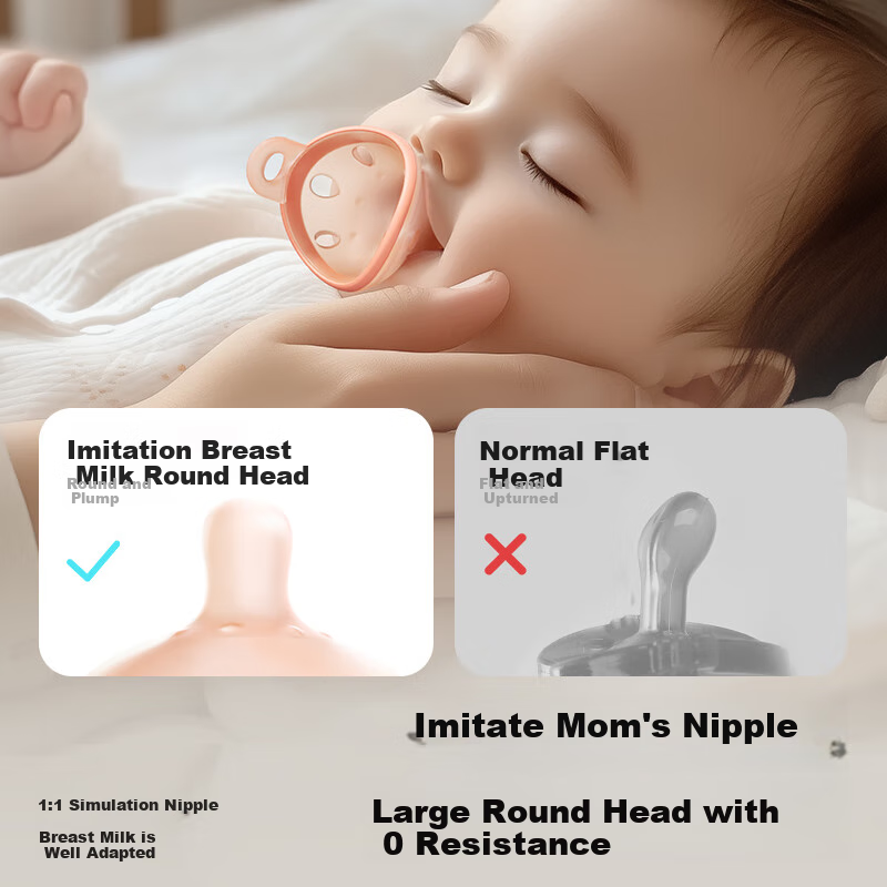 Garkoko Pacifier for 0-3-6 Months Breastfeeding Anti-Colic Super Light Newborn Baby Silicone Soothing Sleep Pacifier Baby