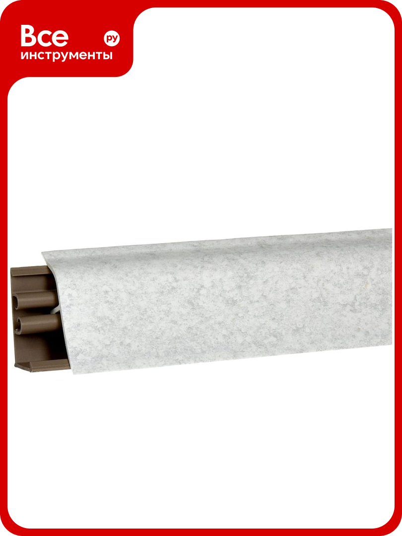 Плинтус для столешницы KORNER LB-381-6188 Бриллиант белый 3.0 м, ПВХ-0-6188, для кухни любого вида