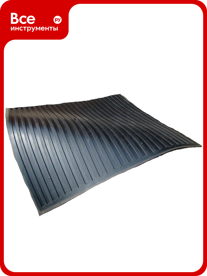 Диэлектрический коврик Факел 1000х1000 87473023 резиновый, черного цвета, повышенной износостойкости