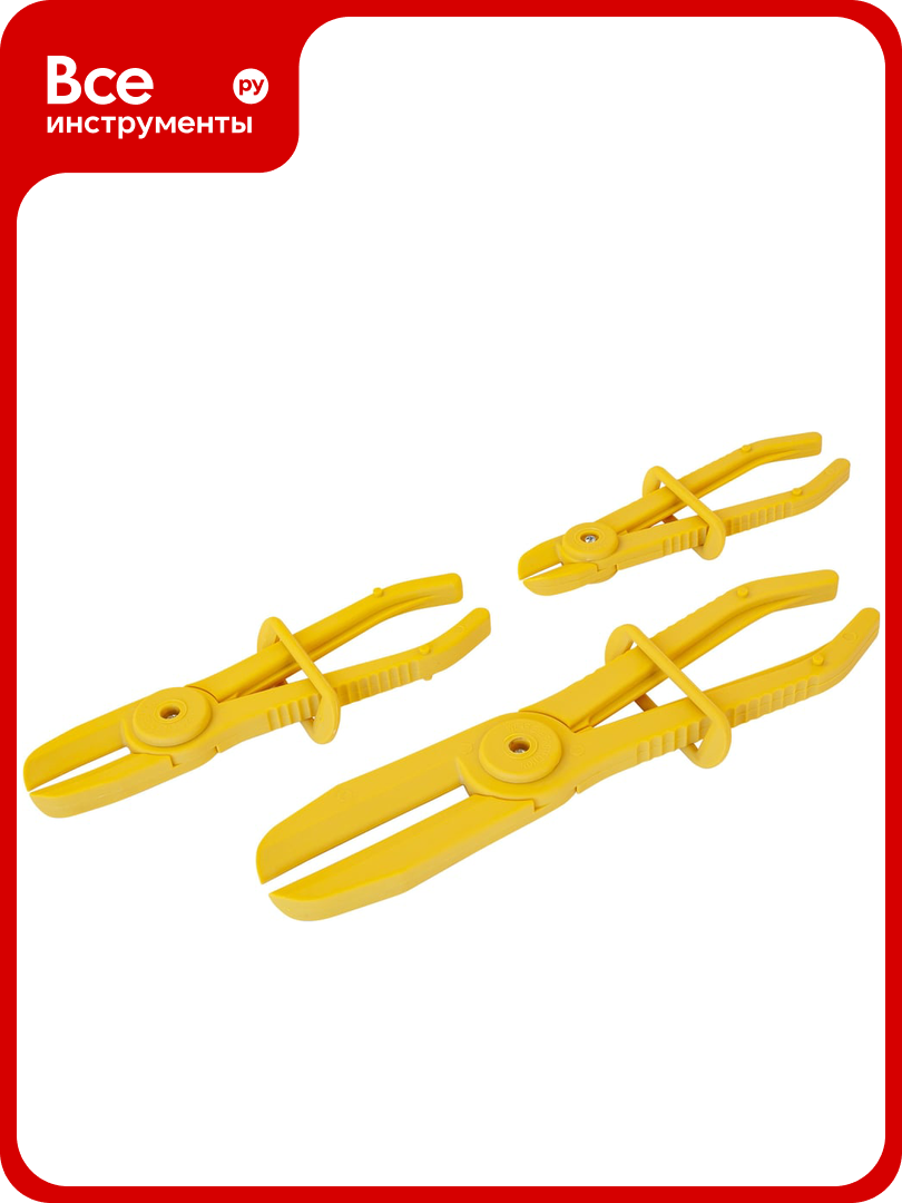 Набор пластиковых зажимов для резиновых шлангов и патрубков Thorvik HCS3 3-57 мм, 3 предмета 53257, пластиковый