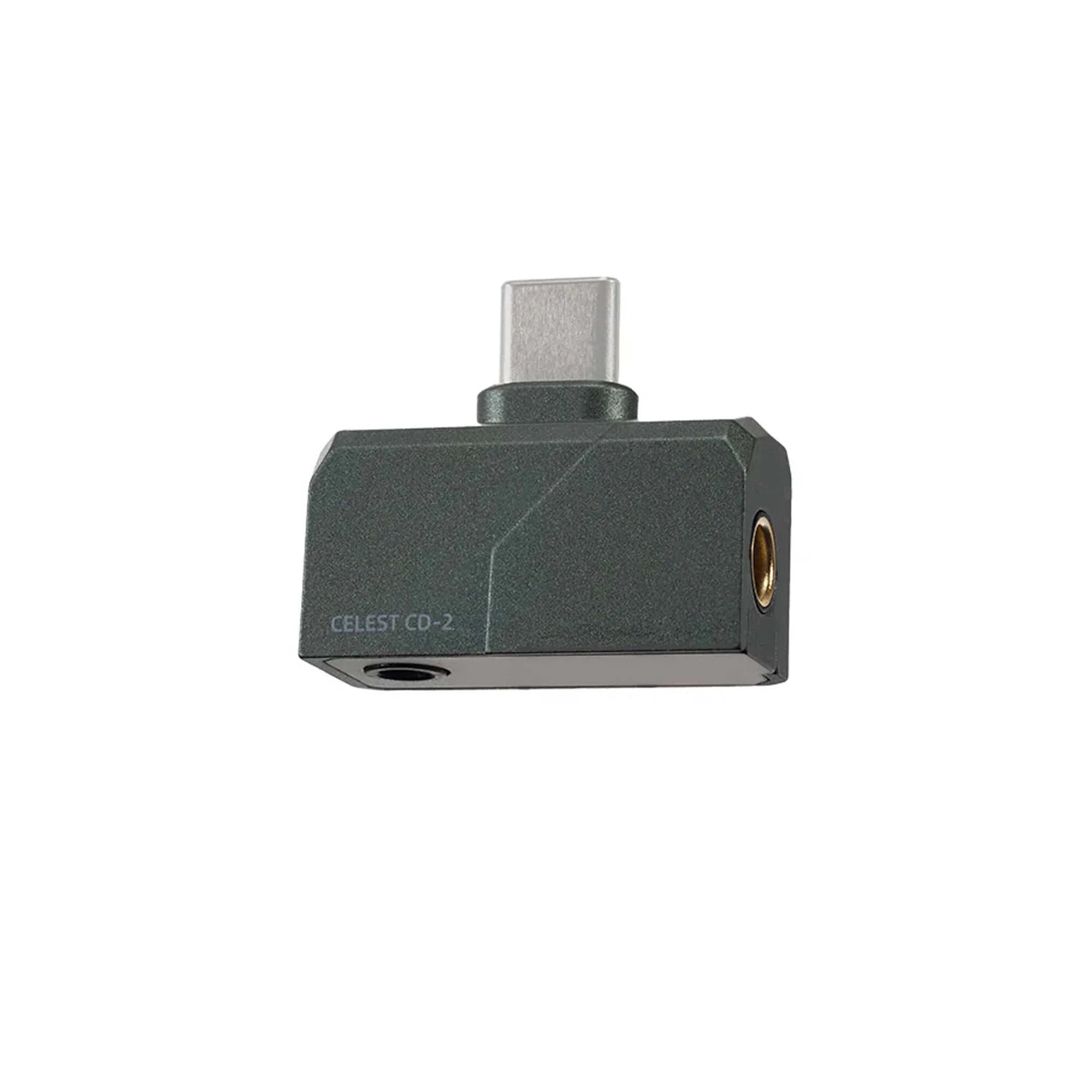 ЦАП Celest CD-2 army green, портативный, адаптер для наушников, usb-c - 3.5mm/4.4mm jack, зеленый