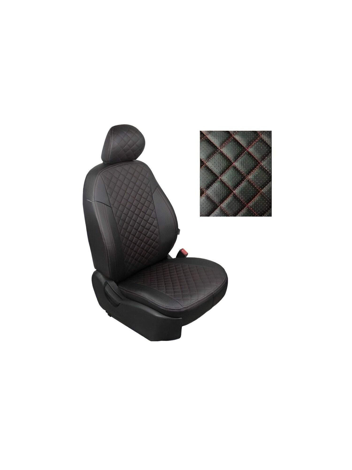 Чехлы на сиденья для Haval M6 , авточехлы с ромбом для Haval M6, Хавейл М6