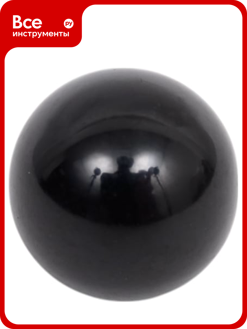 Ручка-шар с внутренней металлической резьбой Tech-Krep/Zitar пластик, D20, М6, чёрный 144193, сталь