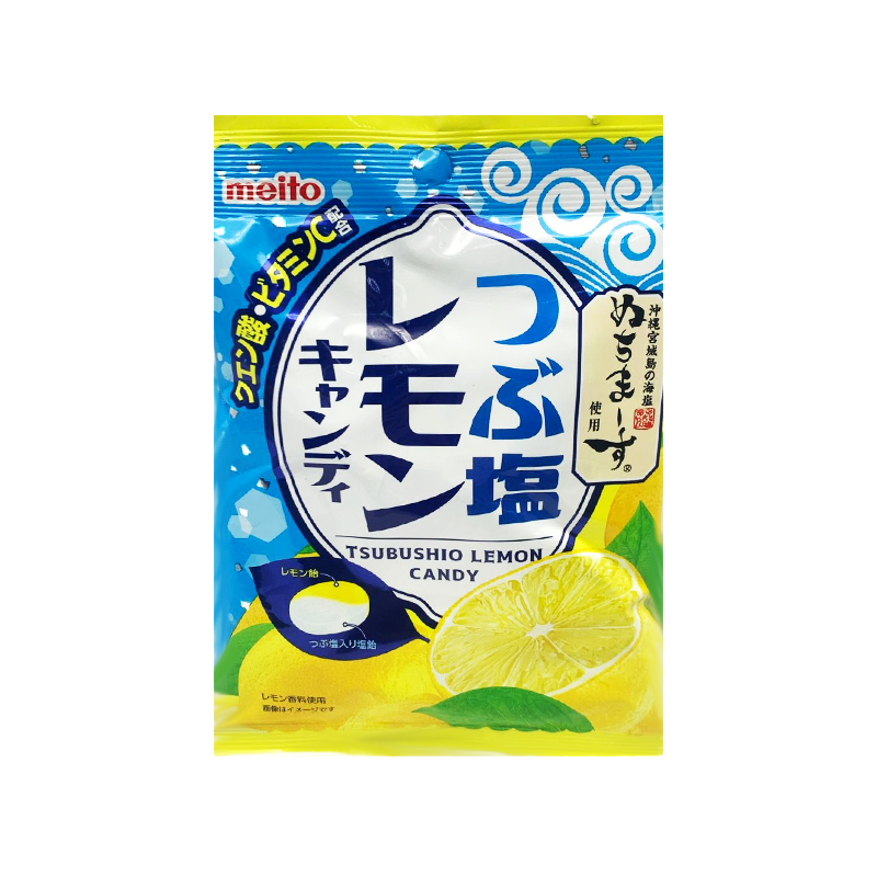 Леденцы Meito со вкусом крупной соли и лимона 47 г, Япония
