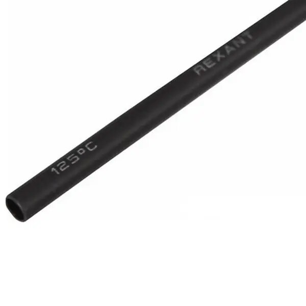 Набор Термоусаживаемая трубка клеевая Rexant 3,0/1,0 мм, черная {26-0003} (2 шт)