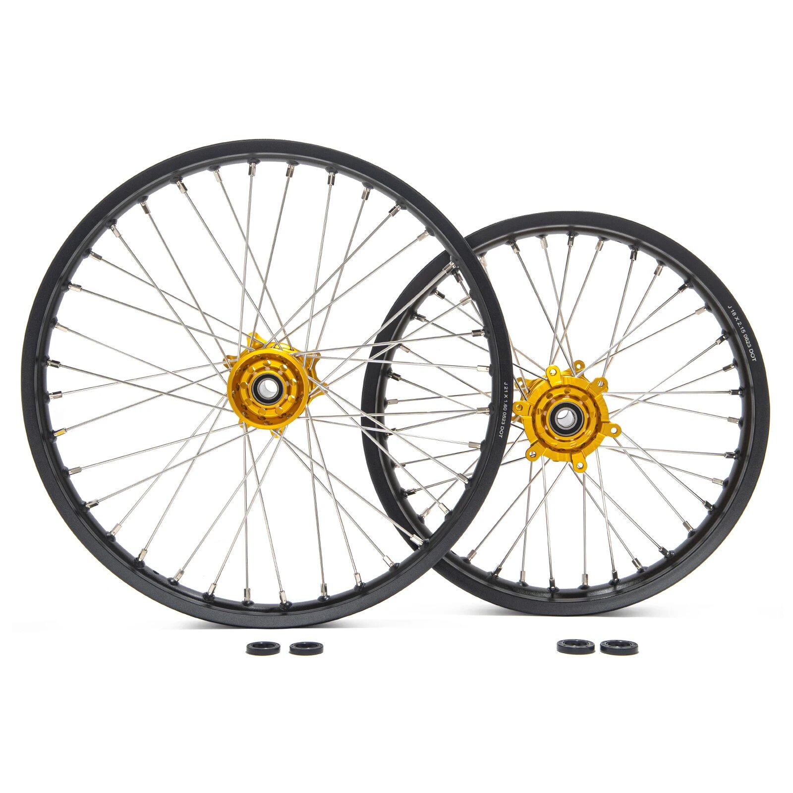 BIKINGBOY для Surron Ultra Bee Sur-ron UB спереди 21 "1,6" сзади 18 "2,15" ступица обода колеса с электрической грязью, полный комплект Front Rear Gold