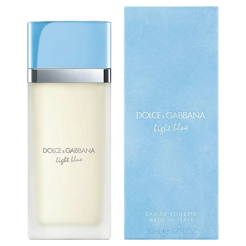 DOLCE GABBANA Light Blue 50 мл туалетная вода женская , цветочный, фруктовый аромат