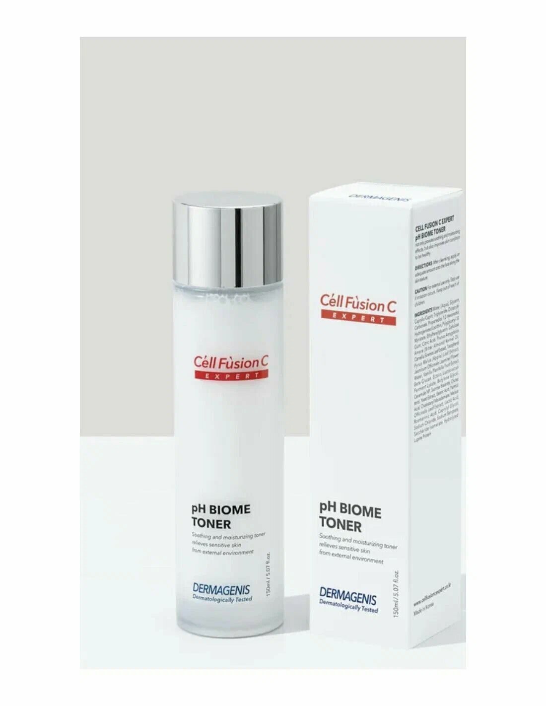 Cell Fusion C Expert Dermagenis pH BIOME Toner Тоник бифазный, для сияния и увлажнения кожи, 150 мл