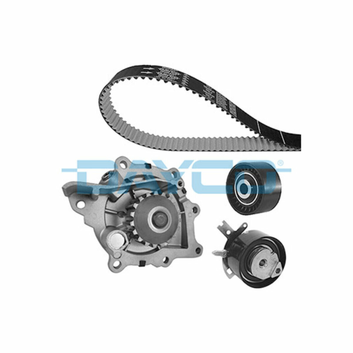 Комплект Грм С Помпой Citroen/Peugeot/Fiat/Ford/Land Rover 2.2Hdi 2006 => (Ролик 2Шт+Ремень 118X25+Помпа)(Dayco Ktbwp7150)
