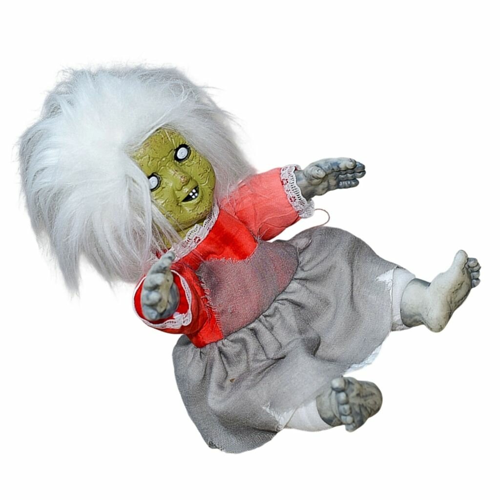 Страшная кукла с подсветкой лица