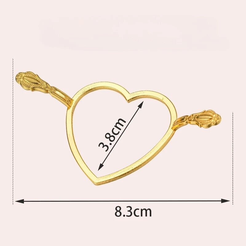 Металлические формы для сургучной печати, круглый цветок, сердце heart