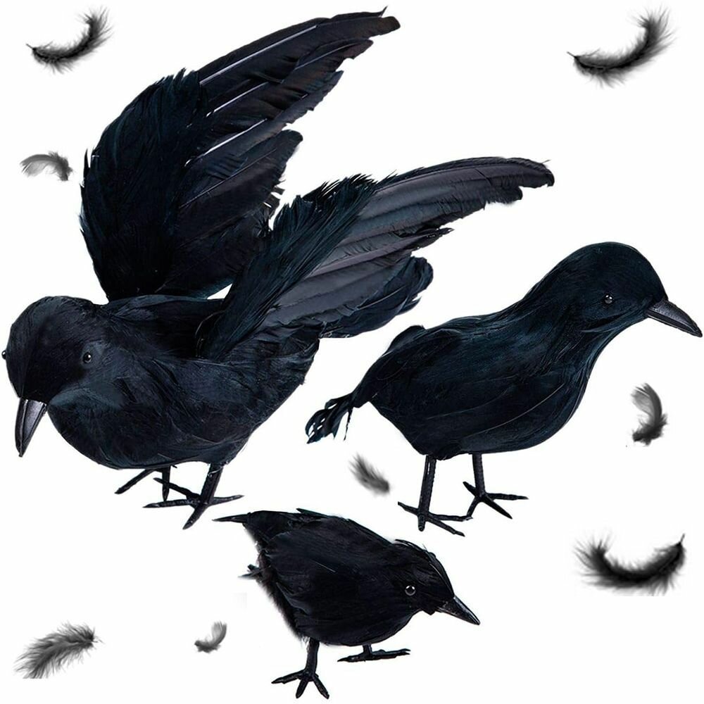 Вороны на Хэллоуин 3 штука