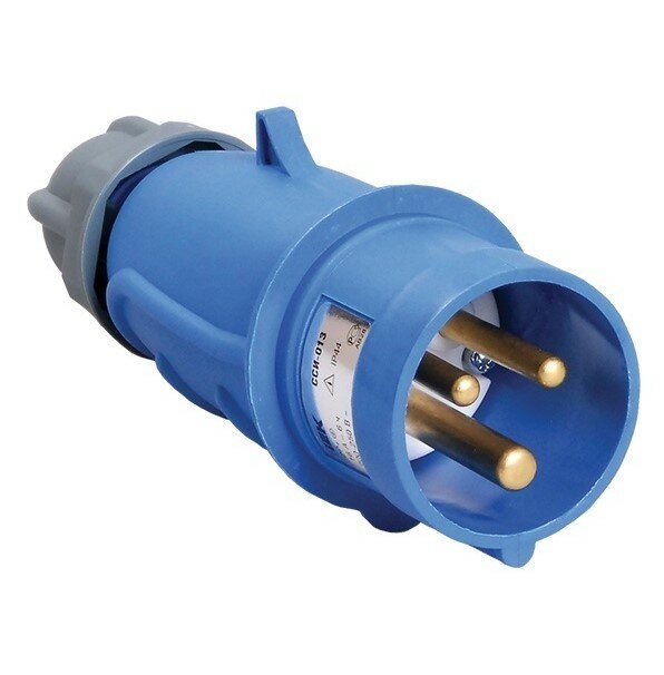 Вилка переносная ССИ-013 16А 2Р+РЕ 220В IP44 PSN01-016-3 IEK MAGNUM