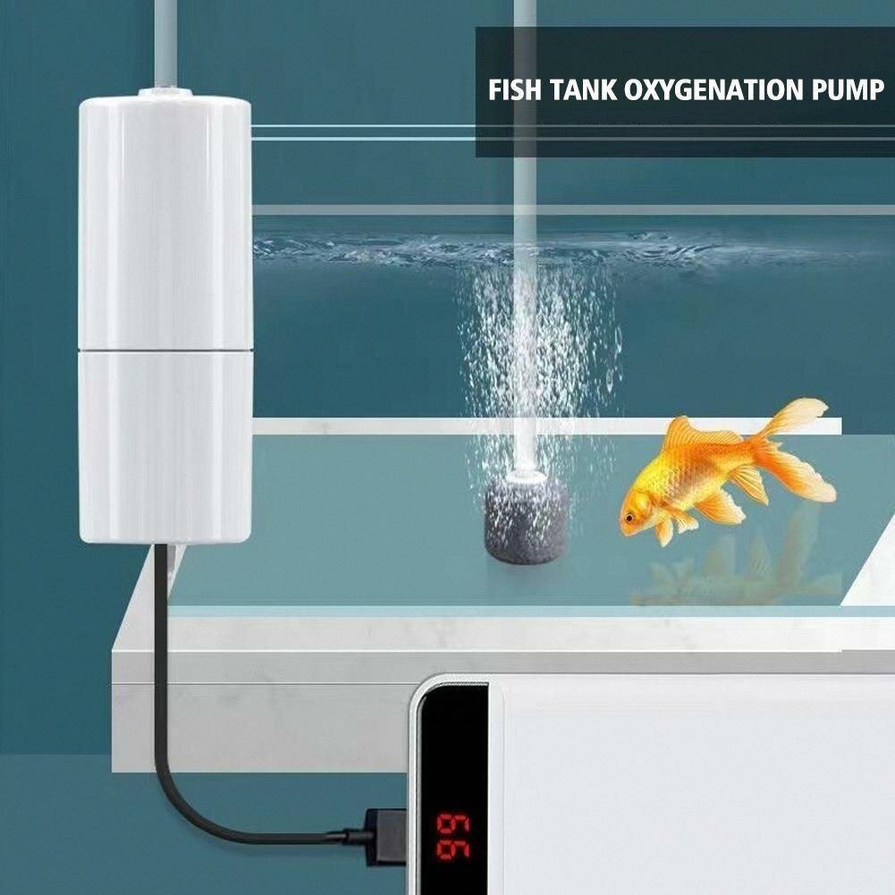 Аквариумный кислородный воздушный насос, USB бесшумный воздушный компрессор, аэратор, портативные аксессуары для аквариума