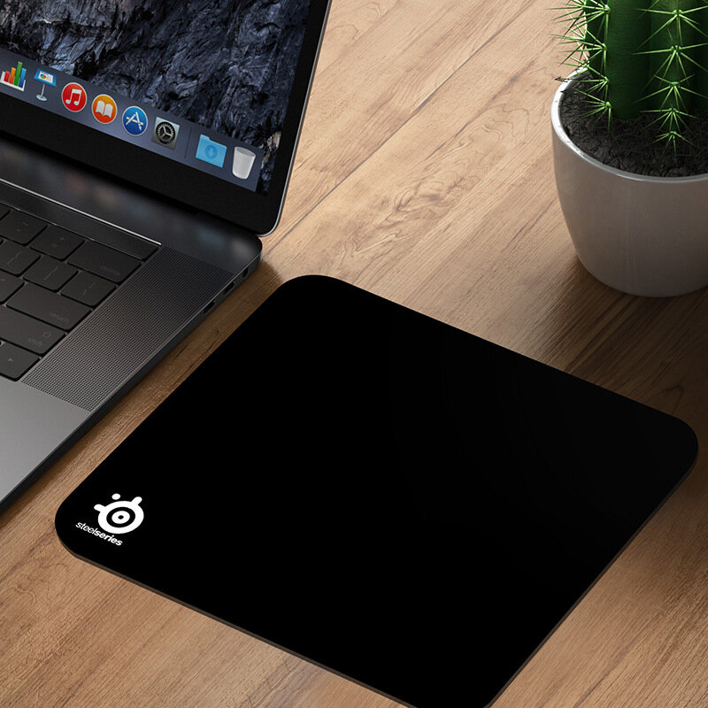 Игровой коврик SteelSeries, нескользящая основа, прошитые края, черный, L 45x40 см**