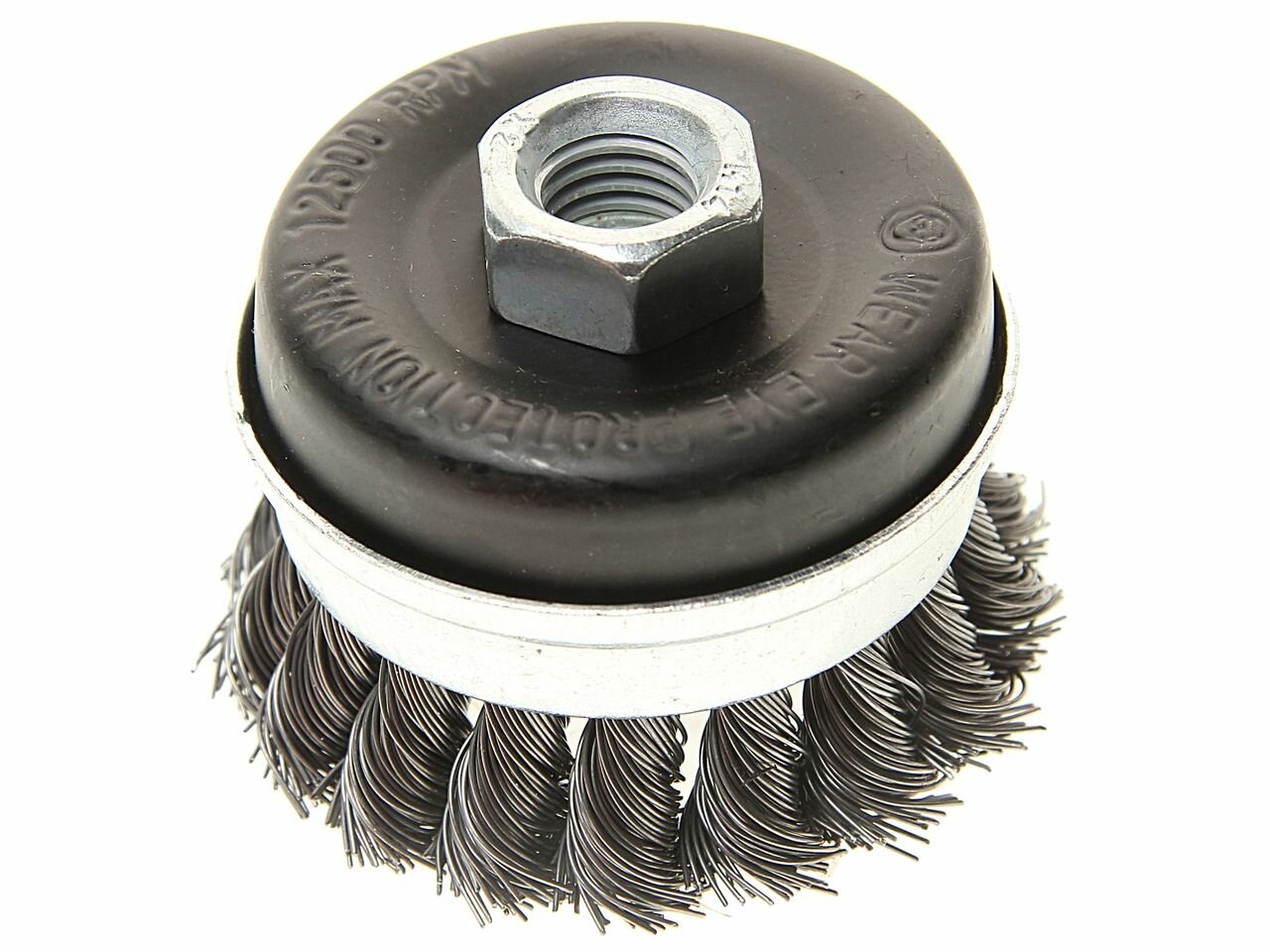 Кордщетка для УШМ "чашка" 60мм витая сталь, арт RFBWG125 ROCKFORCE