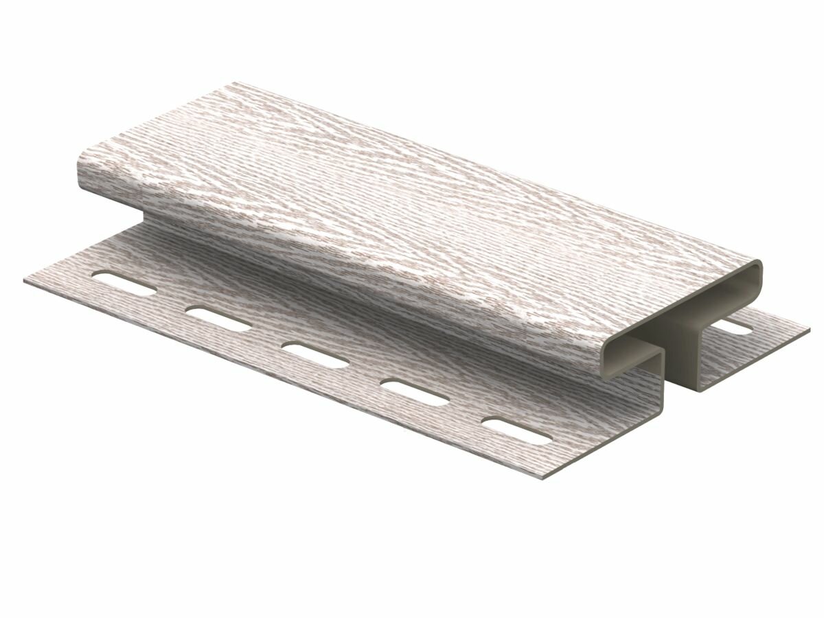 Ю-пласт Н-планка, Тимбер-блок ясень беленый, 1 шт