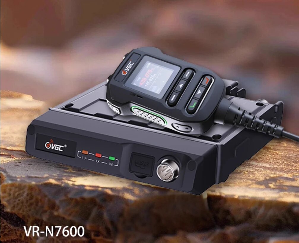 VERO VR-N7600 50 Вт двухдиапазонное мобильное радио с программированием через приложение GPS-позиционирование, функция шумоподавления AI APRS