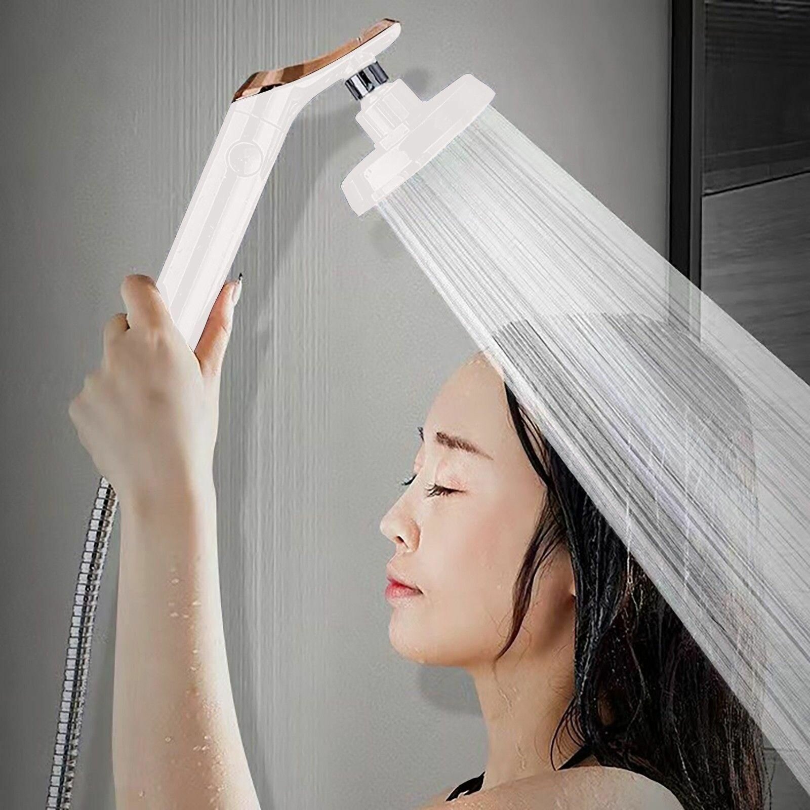 Лейка для душа с кнопкой стоп, водосберегающая