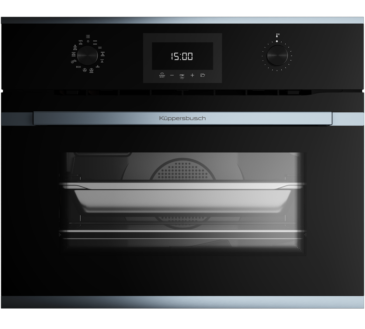 Компактный духовой шкаф с паром Kuppersbusch CBD 6340.0 S3 Silver Chrome