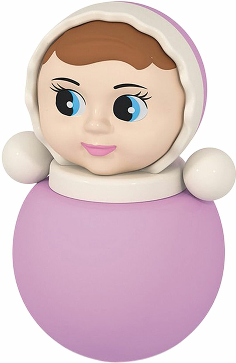 Детская музыкальная кукла "Неваляшка Настенька", игрушка качалка ванька-встанька со звуком для детей