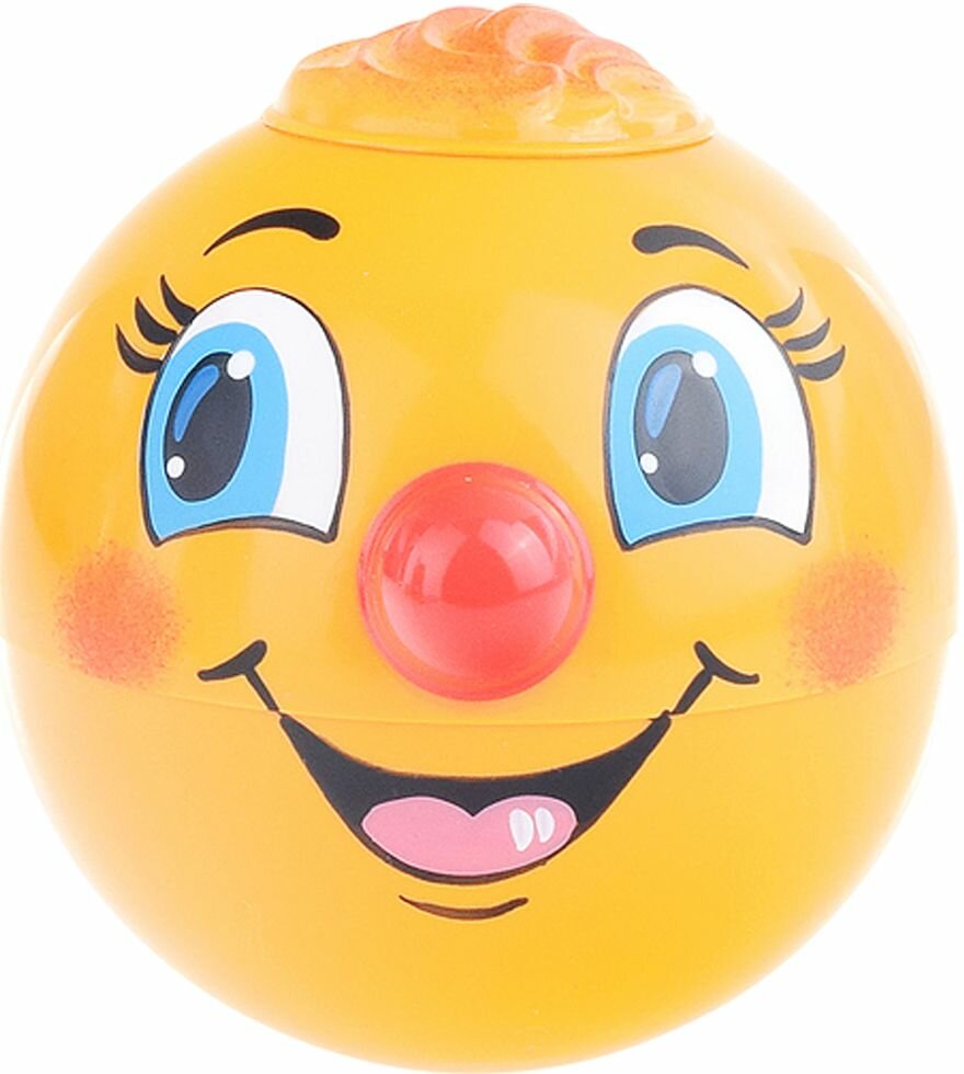 Детская кукла "Неваляшка Колобок" в художественной упаковке Котовские неваляшки, игрушка ванька-встанька со звуком