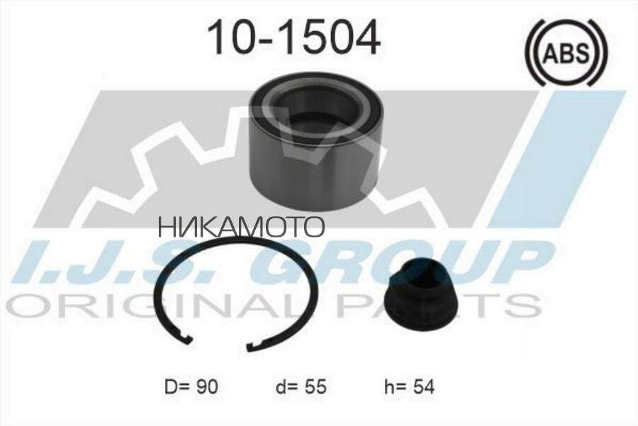 IJS GROUP 101504 к-кт подшипника ступицы! передней\ Opel Movano, Renault Master 10>