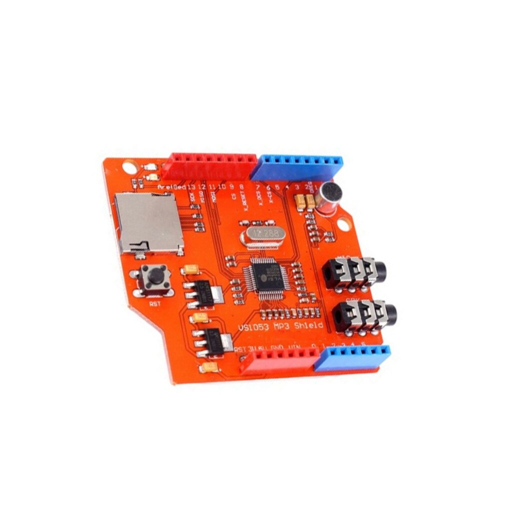 Модуль Платы Разработки для Декодирования Записи MP3-плеера VS1053 TF Card с Выходом 3,5 мм для воспроизведения проекта MP3