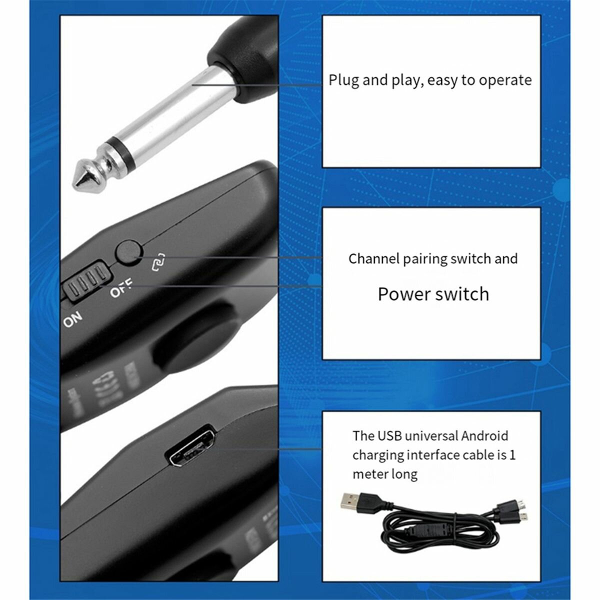 JOYO JW-03 Беспроводной гитарный аудиопередатчик-приемник