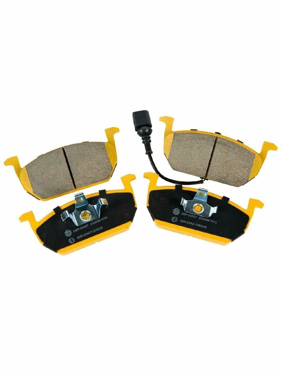 Колодки тормозные передние от WAYTEKO Арт. DBP-00097/ 5Q0698151C