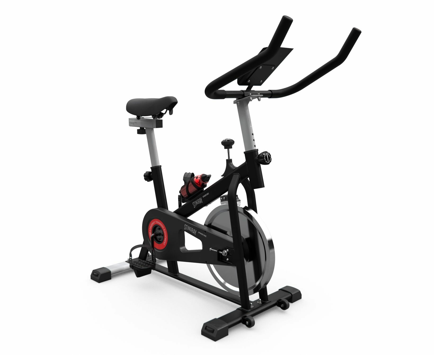 Велотренажер DFC STINGRAY Спин-байк домашний черный стационарный
