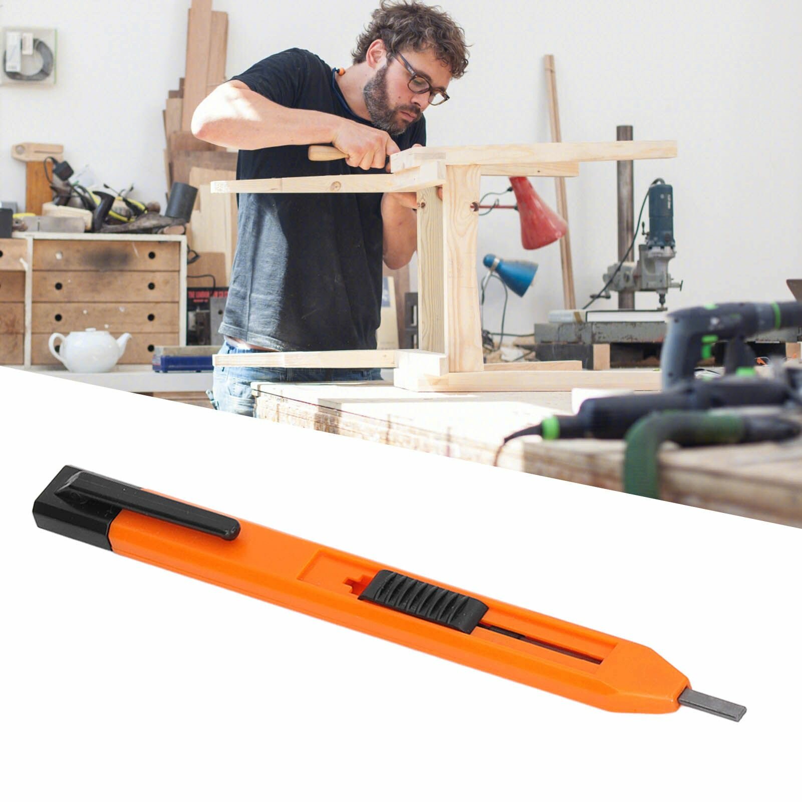 Набор маркеров для механического карандаша для плотника, набор маркеров с 6 шт. стержнем для деревообработки