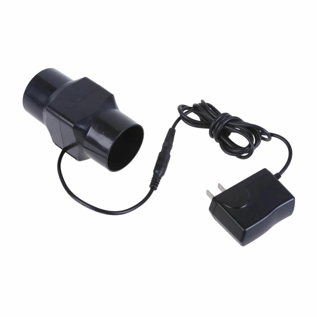 (1 комплект) черный канальный вентилятор мощностью 50 мм6 Вт + источник питания без регулирования скорости Стандарт США