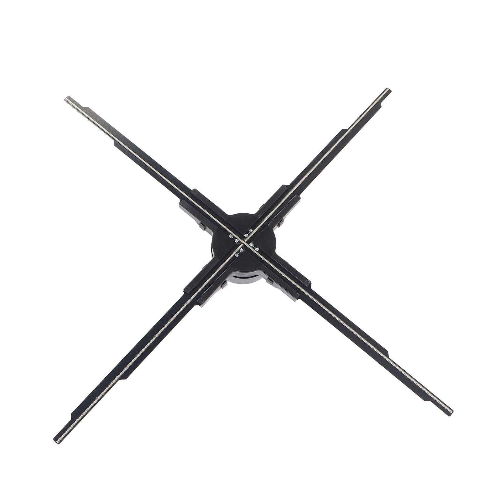 4 Blades 3D Hologram Fan 2500x640 3D Hologram с APP 640pcs LED Beads 4GB Small Memory Card для рекламных целей в магазинах и бизнесе EU Plug