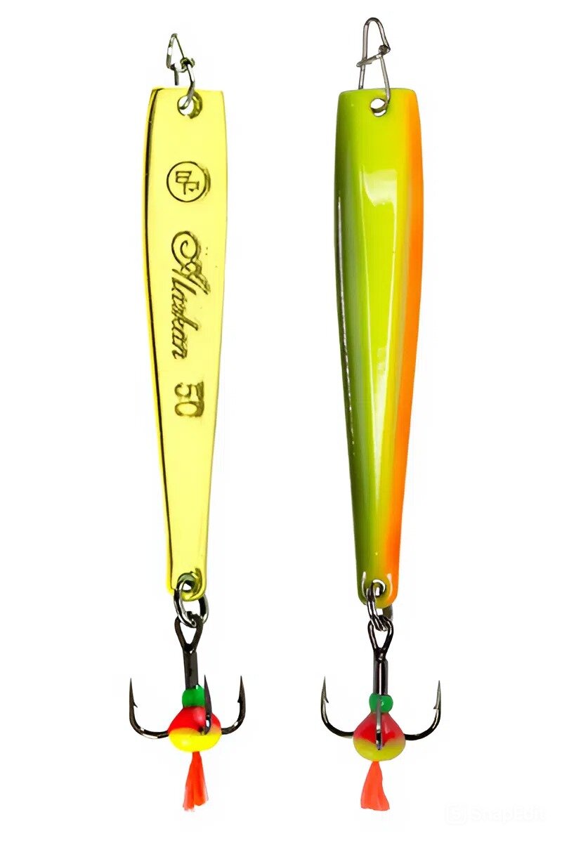 Блесна вертикальная колеблющееся ECOPRO Alaskan, 70мм, 11г, цвет FRG