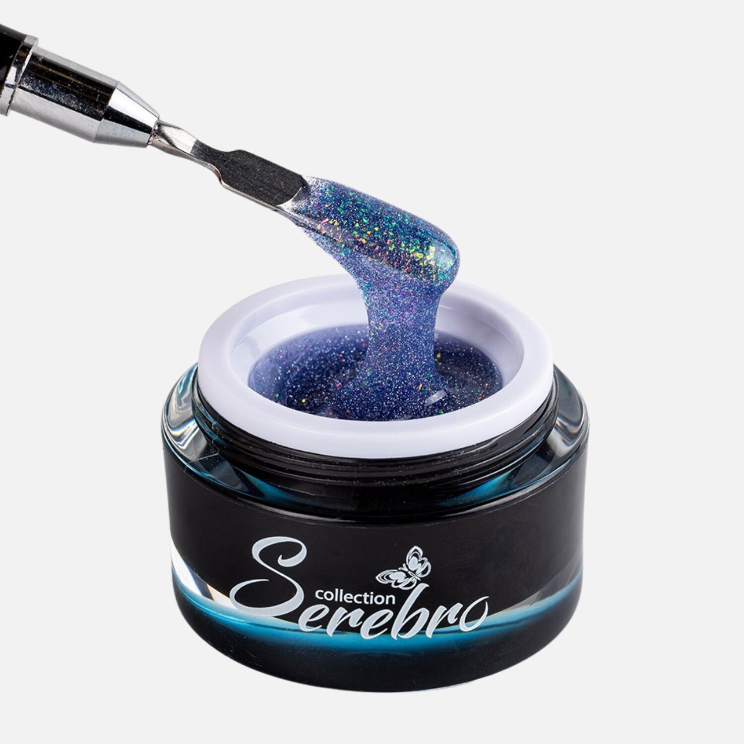 Моделирующий светоотражающий гель Modeling Gel Serebro №06 15 мл баночка без кисточки