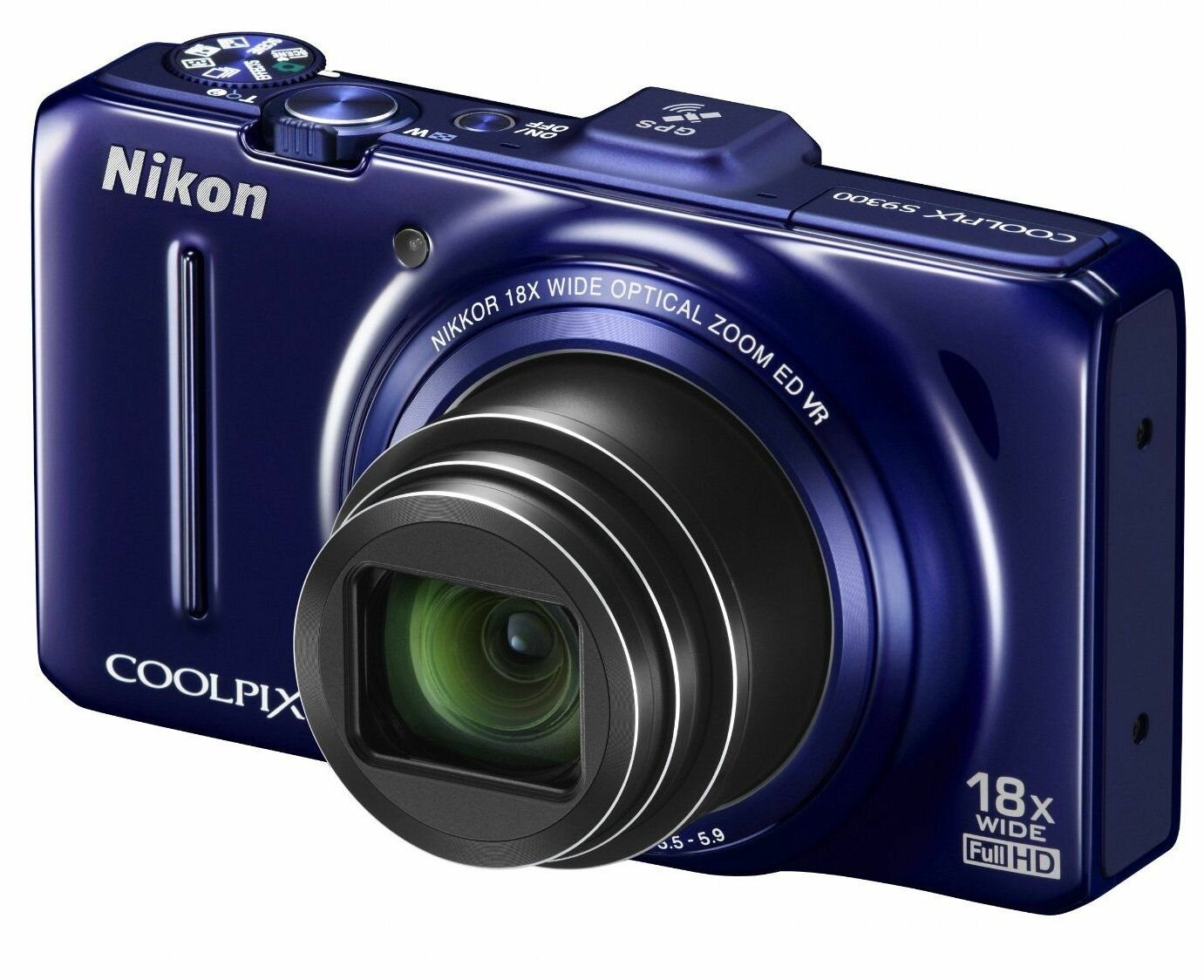 Nikon Coolpix S9300 Blue Цифровой компактный фотоаппарат