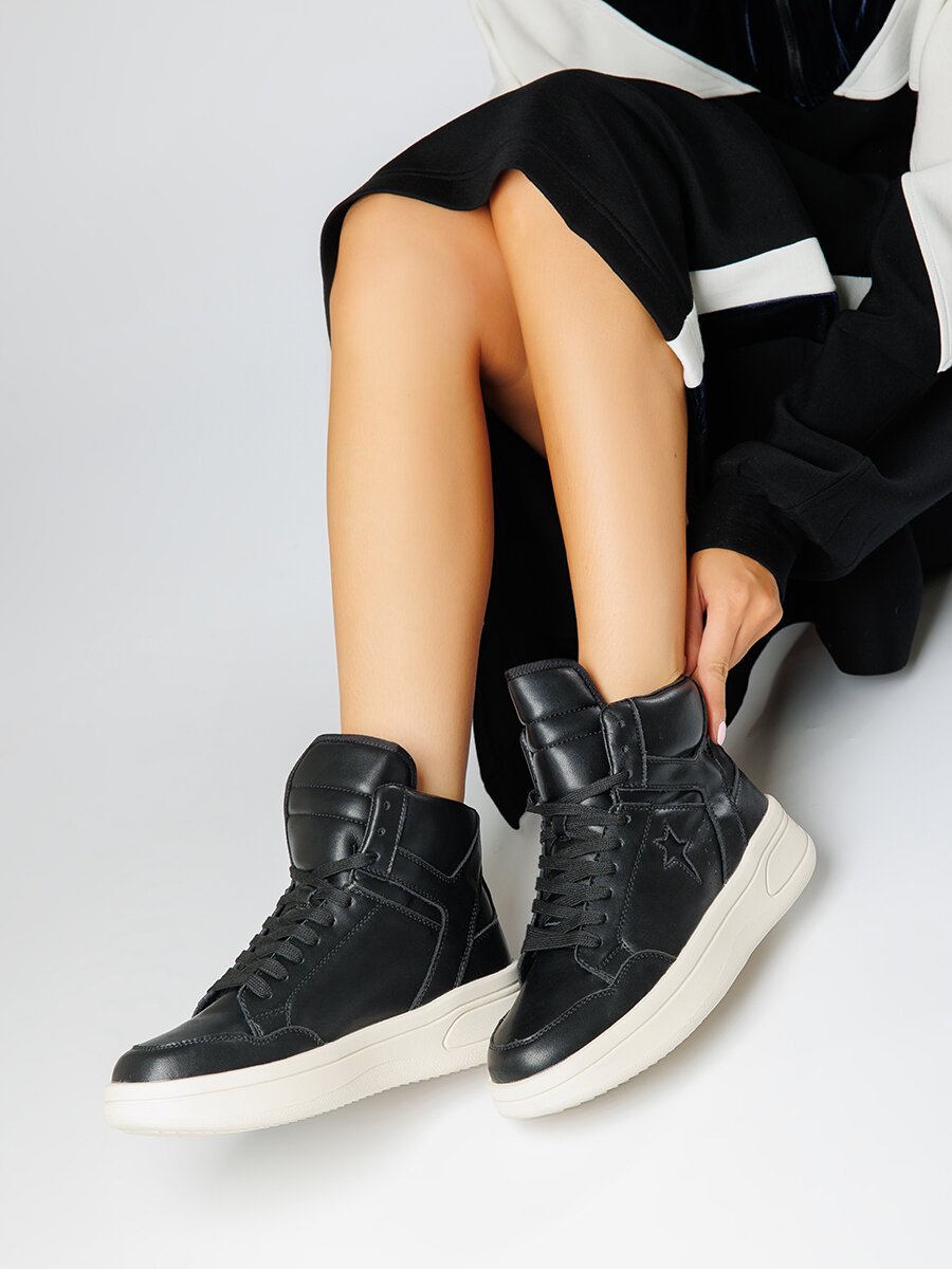 Ботинки кеды утепленные