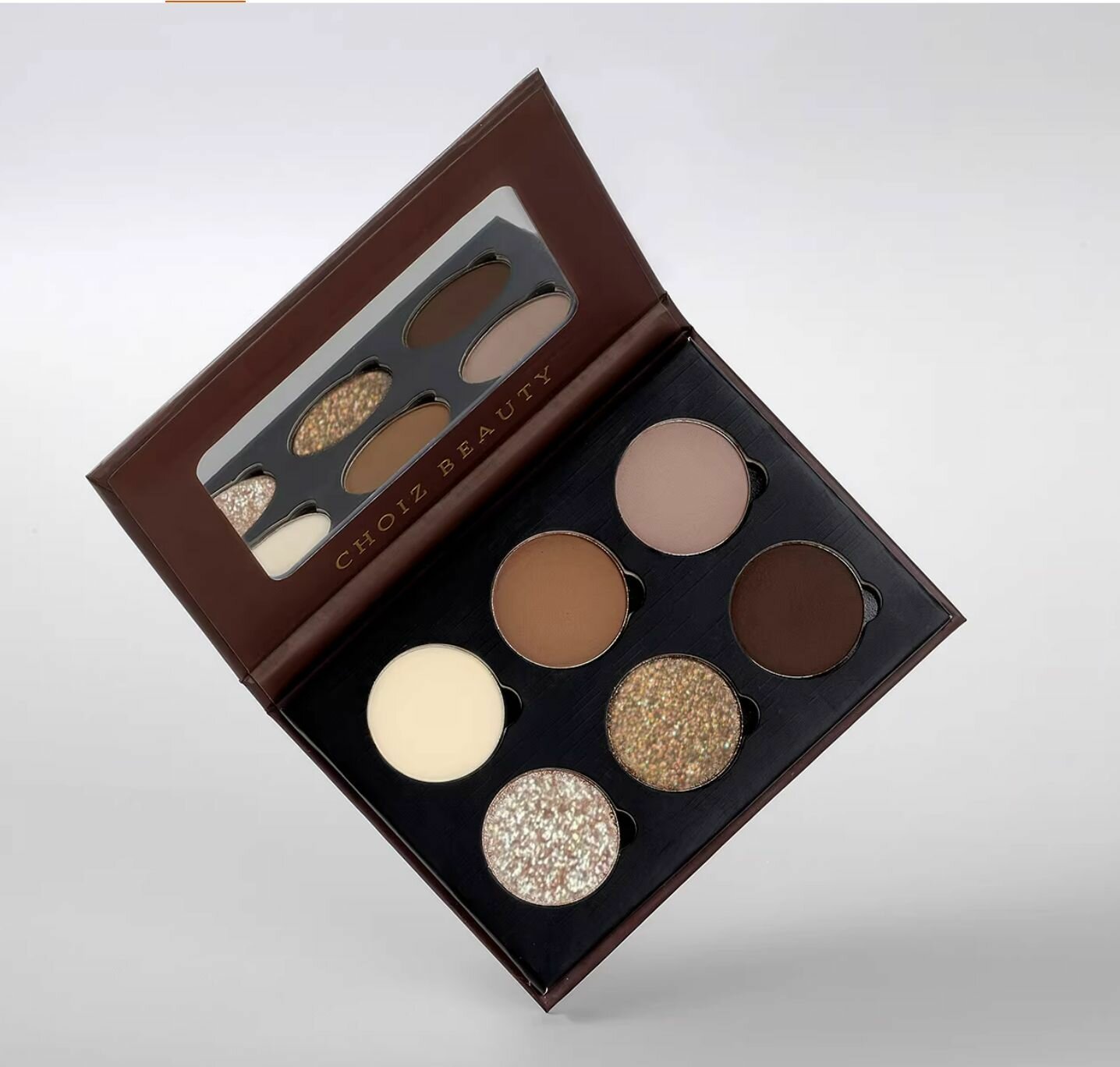 CHOIZ BEAUTY Насекомое- 6-цветная палитра теней-хамелеонов для век с поляризованными блестками Sunshine Palette