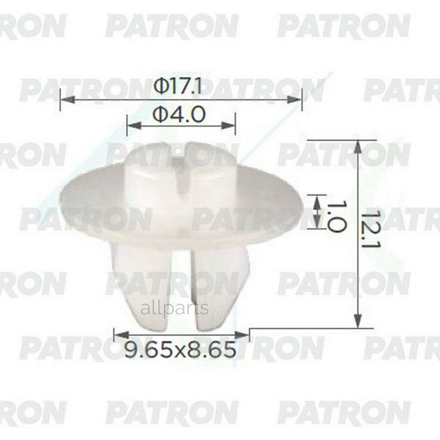 PATRON P37-2418 Скоба пластиковая Toyota Пименяемость: решетка радиатора